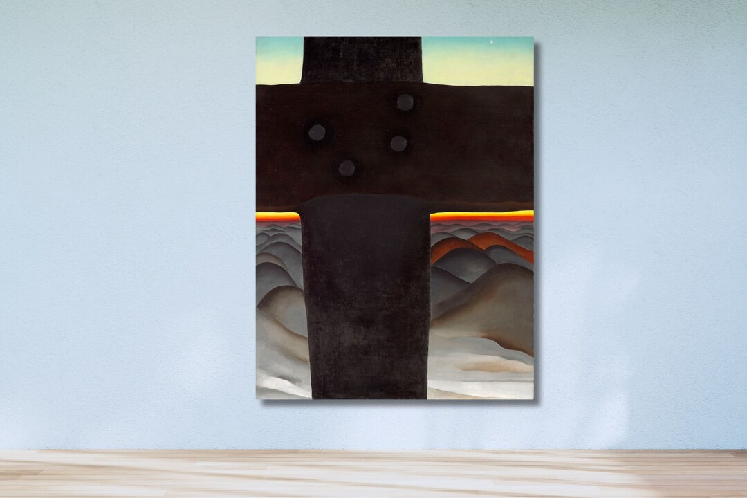 Georgia O'keeffe Cross Print Canvas, Georgia O'keefe Poster,large ...
