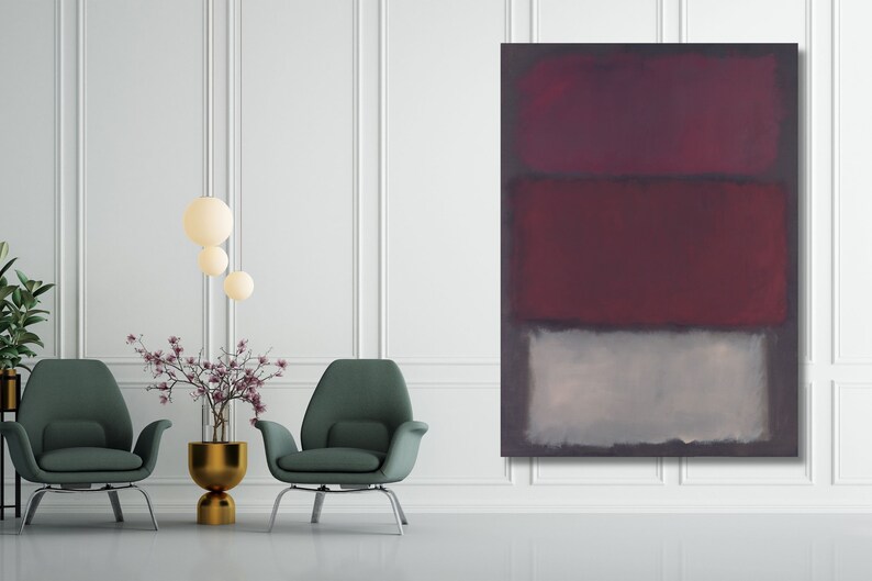 Rothko Print Shades of Purple Oil Painting on Canvas 53 - Etsy