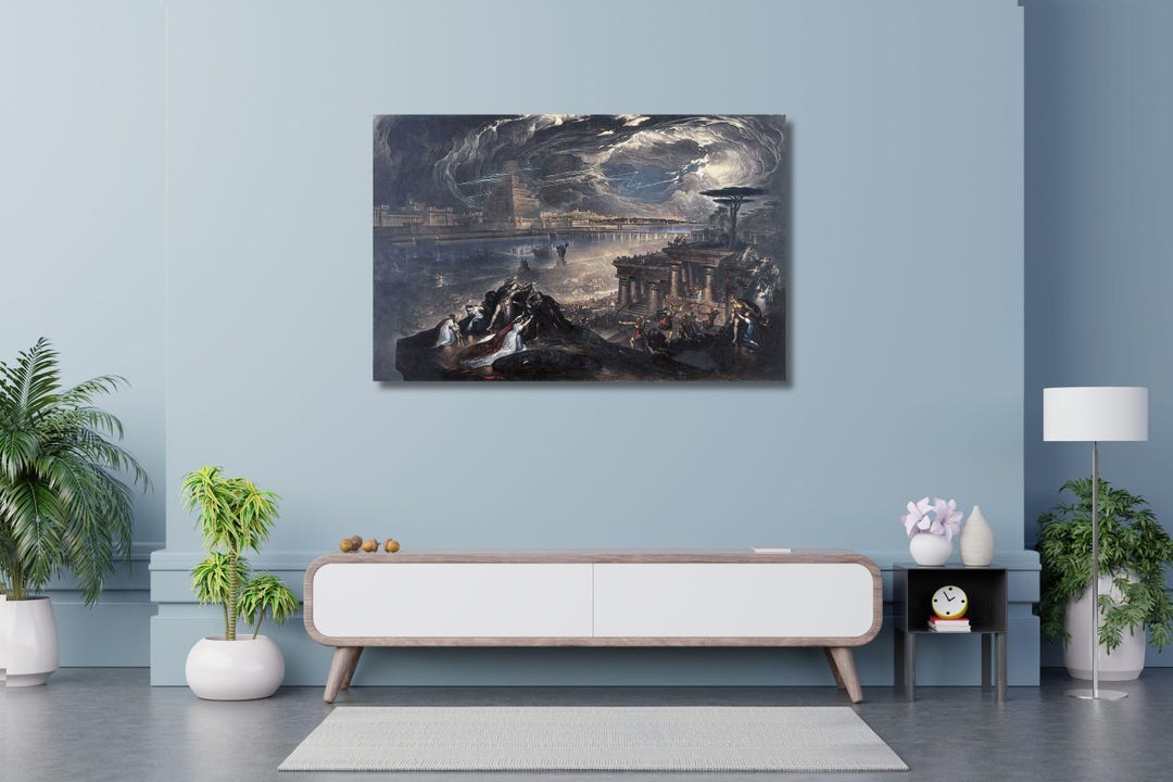 John Martin Print the Fall of Babylon 1831, Classical Art Painting 3 - Etsy
