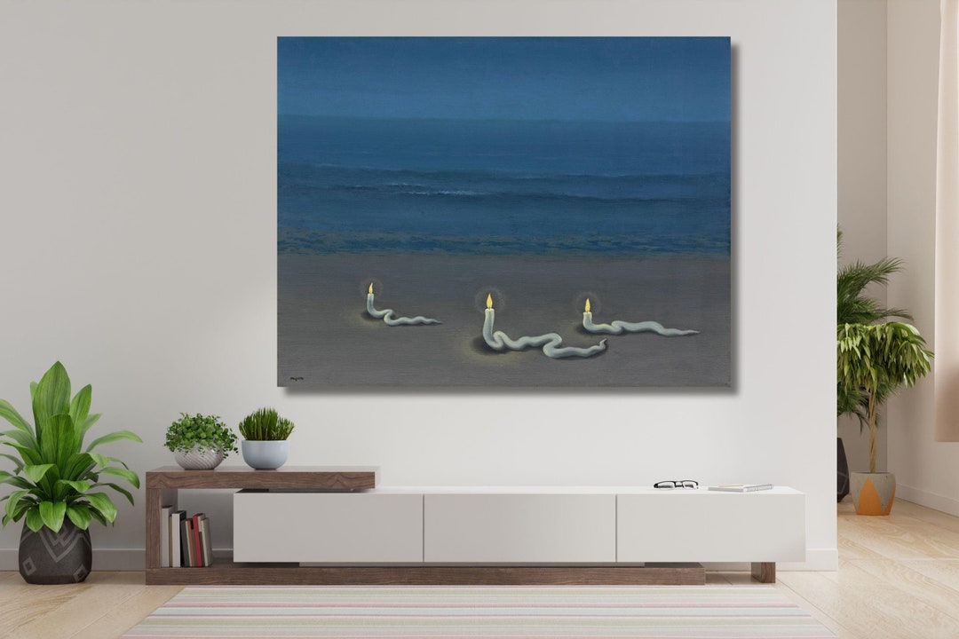 René Magritte,candle Dove Print by Rene Magritte Meditation (1937 ...