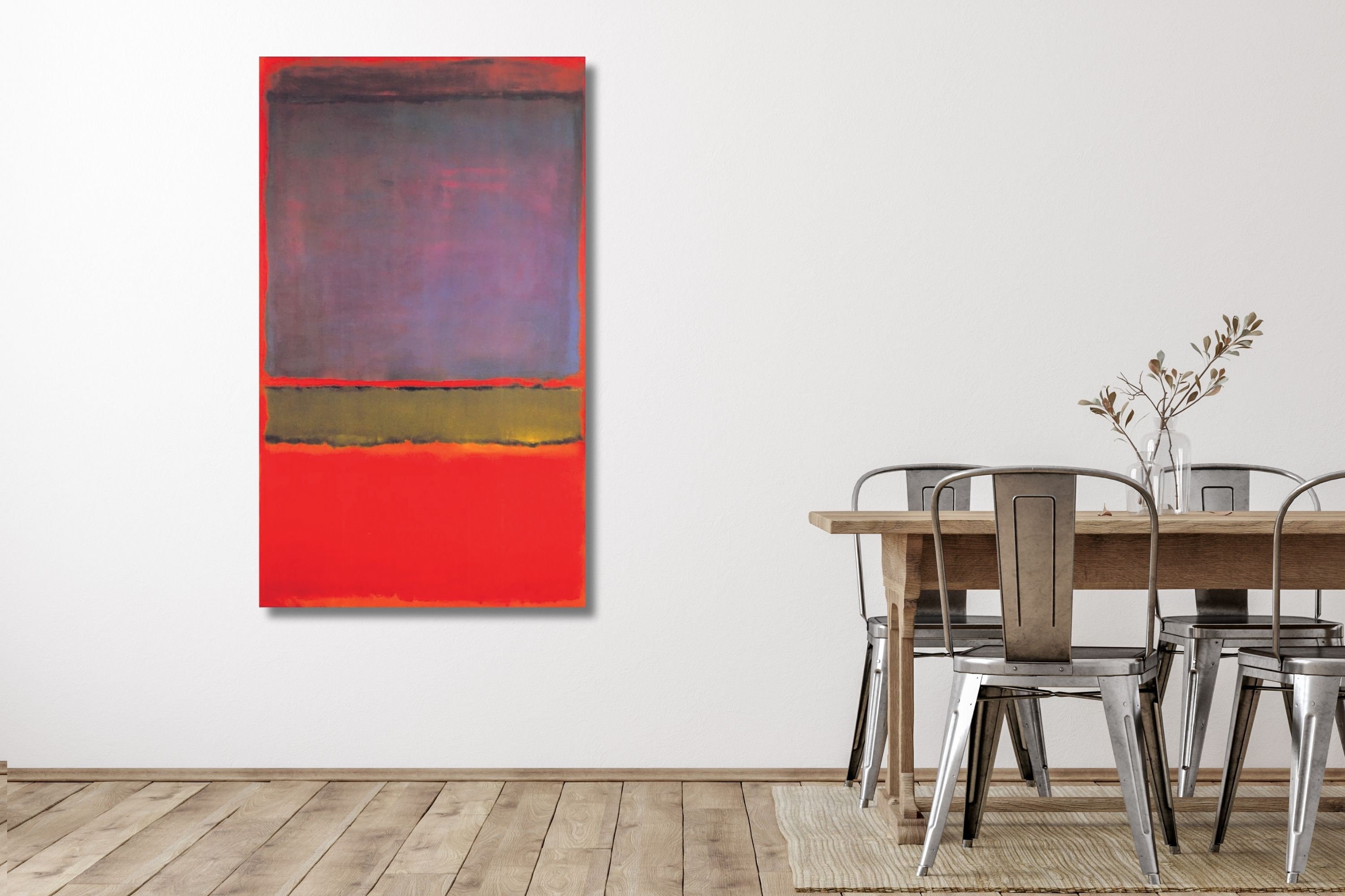 Mark Rothko Print No: 6 Violet, Green and Red 1951 on Canvas,mark ...