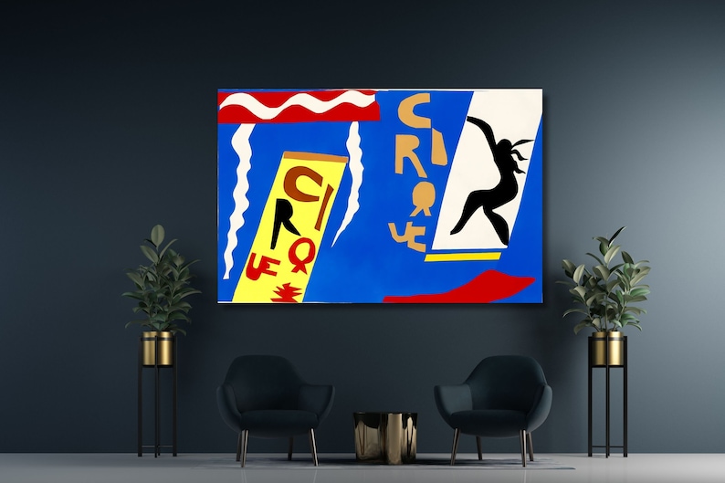 Henri Matisse Print Rhythm and Color in Art Jazz Le Cirque 1947 Canvas ...