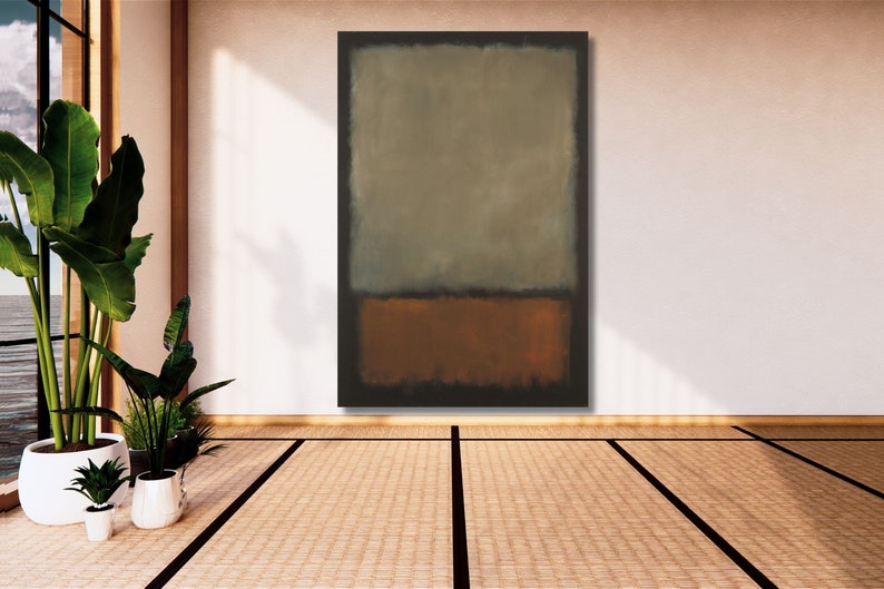 Mark Rothko Painting brown Rothko Wall Art Rothko Untitled - Etsy