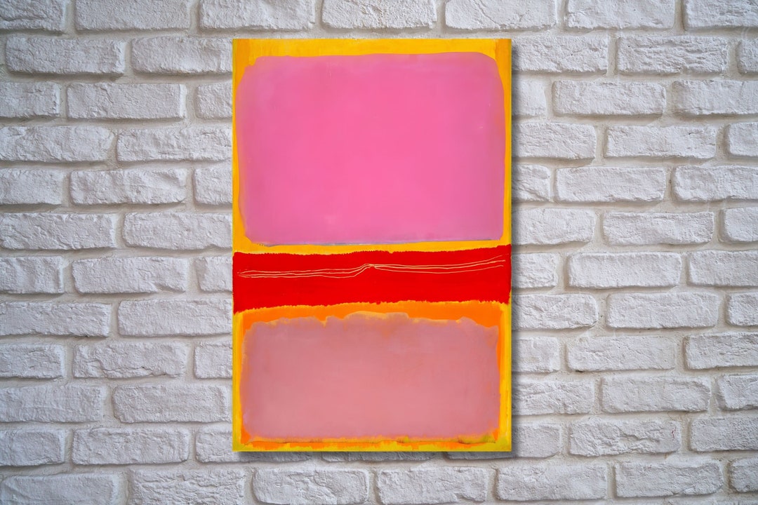 Mark Rothko Painting Pink&red Wall Art ,mark Rothko 1961 Print,rothko ...