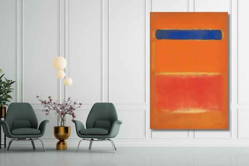 Mark Rothko Blue Over Red Painting on Canvas 51 - Etsy Australia