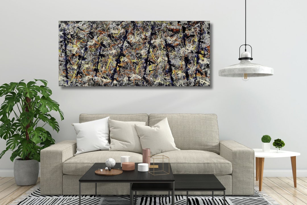 Jackson Pollock ,pollock Print on Canvas,jackson Pollock Poster,roll of ...