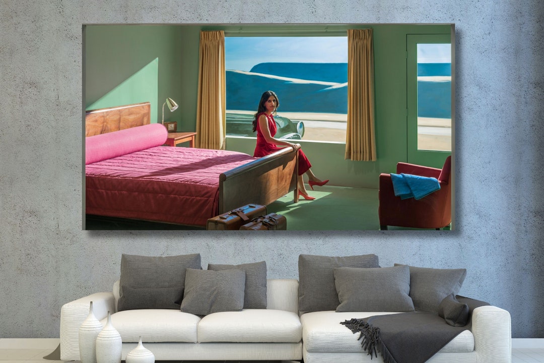 Edward Hopper Print Hotel Room on Canvas,edward Hopper Poster Print ...