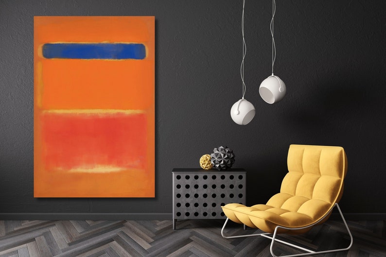 Mark Rothko Blue Over Red Painting on Canvas 51 - Etsy Australia