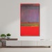 Mark Rothko Print No: 6 Violet, Green and Red 1951 on Canvas,mark ...