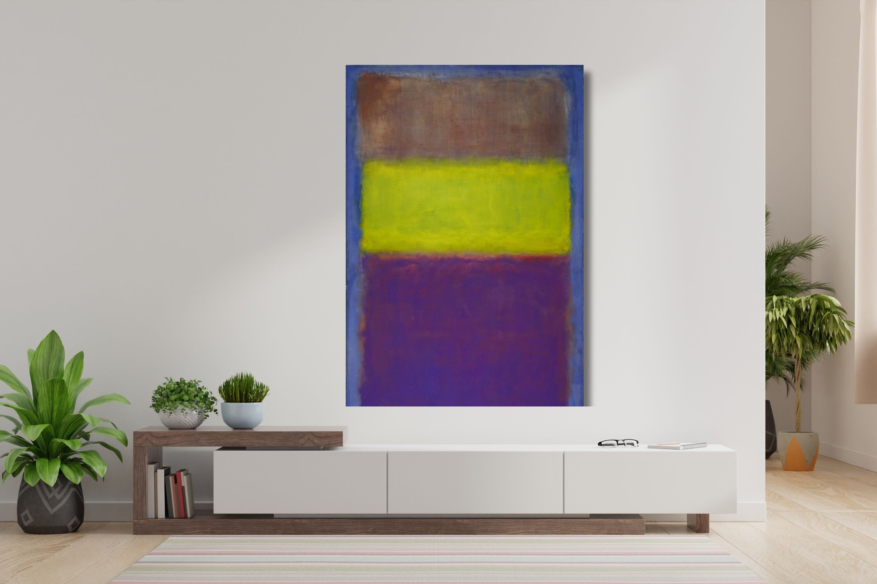 Rothko Yellow Center No:21954,mark Rothko Print Magenta,yellow,brown ...