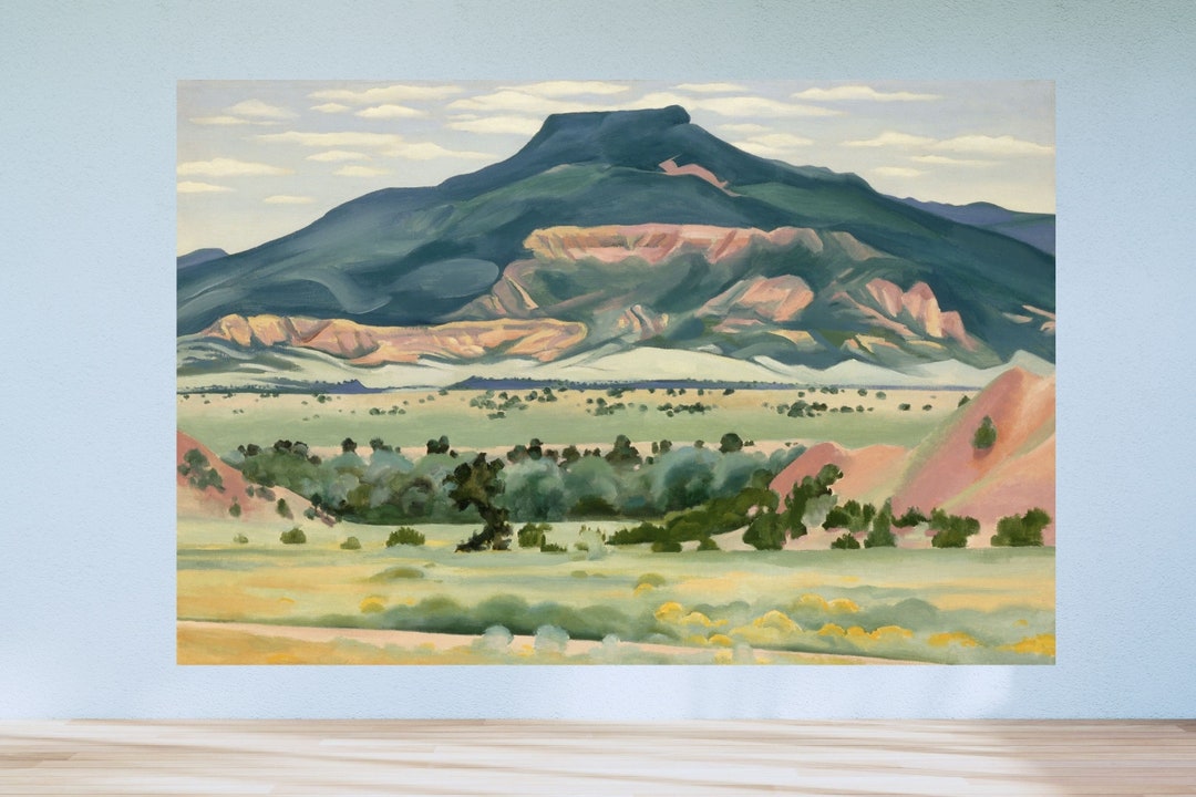 Georgia O'keeffe New Mexico Landspace Print on Canvas,georgia O'keeffe ...