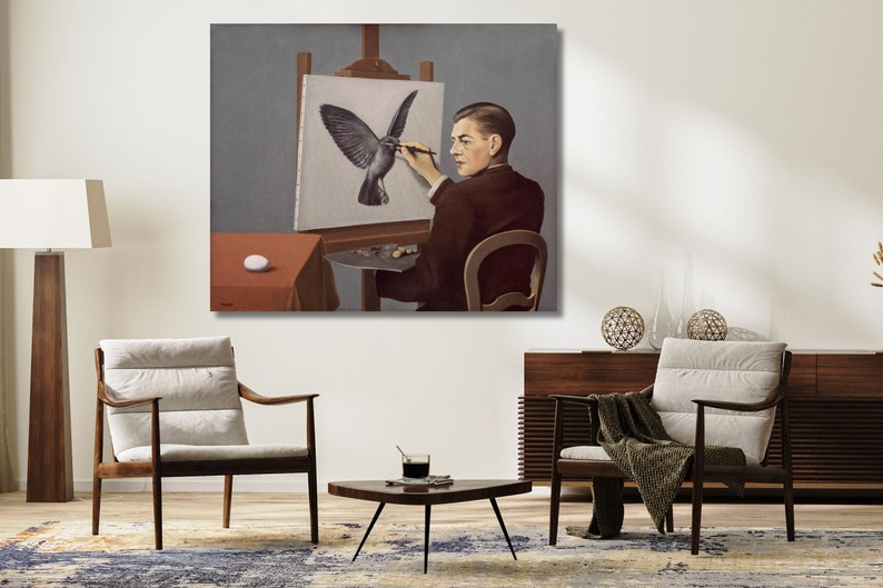 René Magritte Print,rené Magritte Canvas, Rene Magritte Surreal Art ...