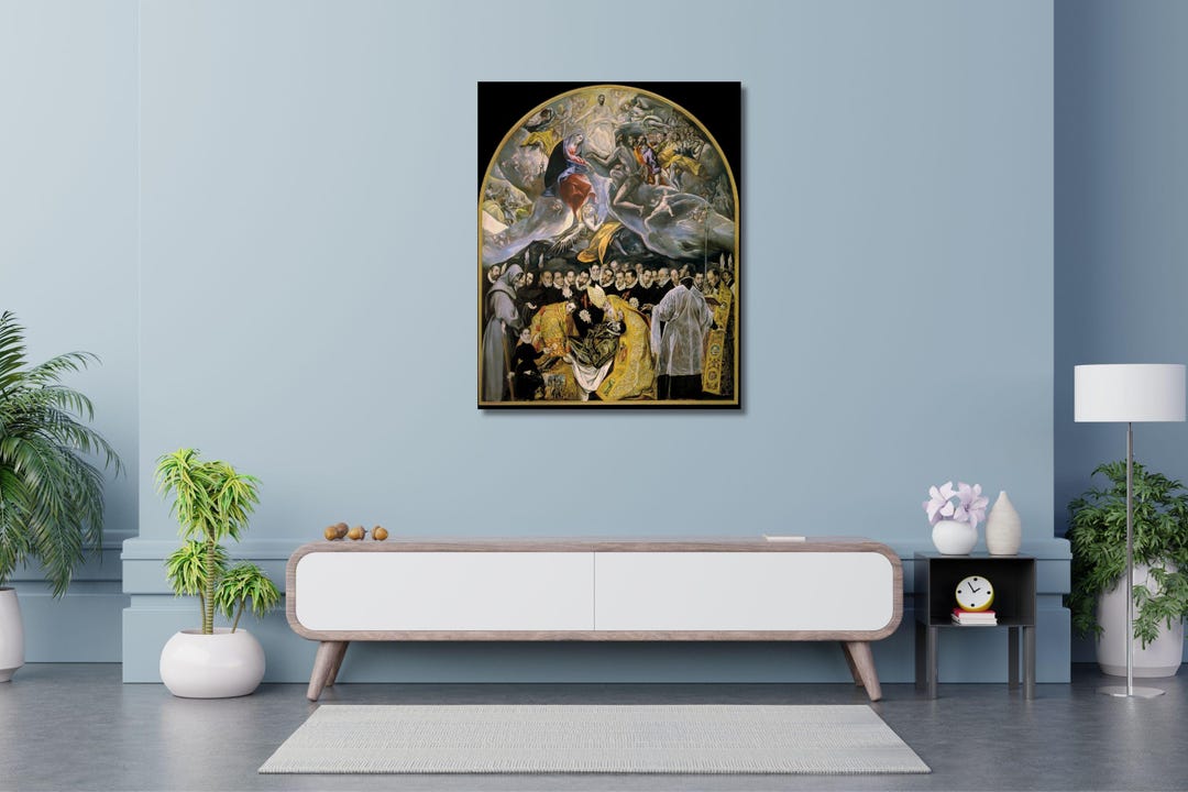 El Greco Print Burial of the Count of Orgaz Vintage Canvas Art - Etsy