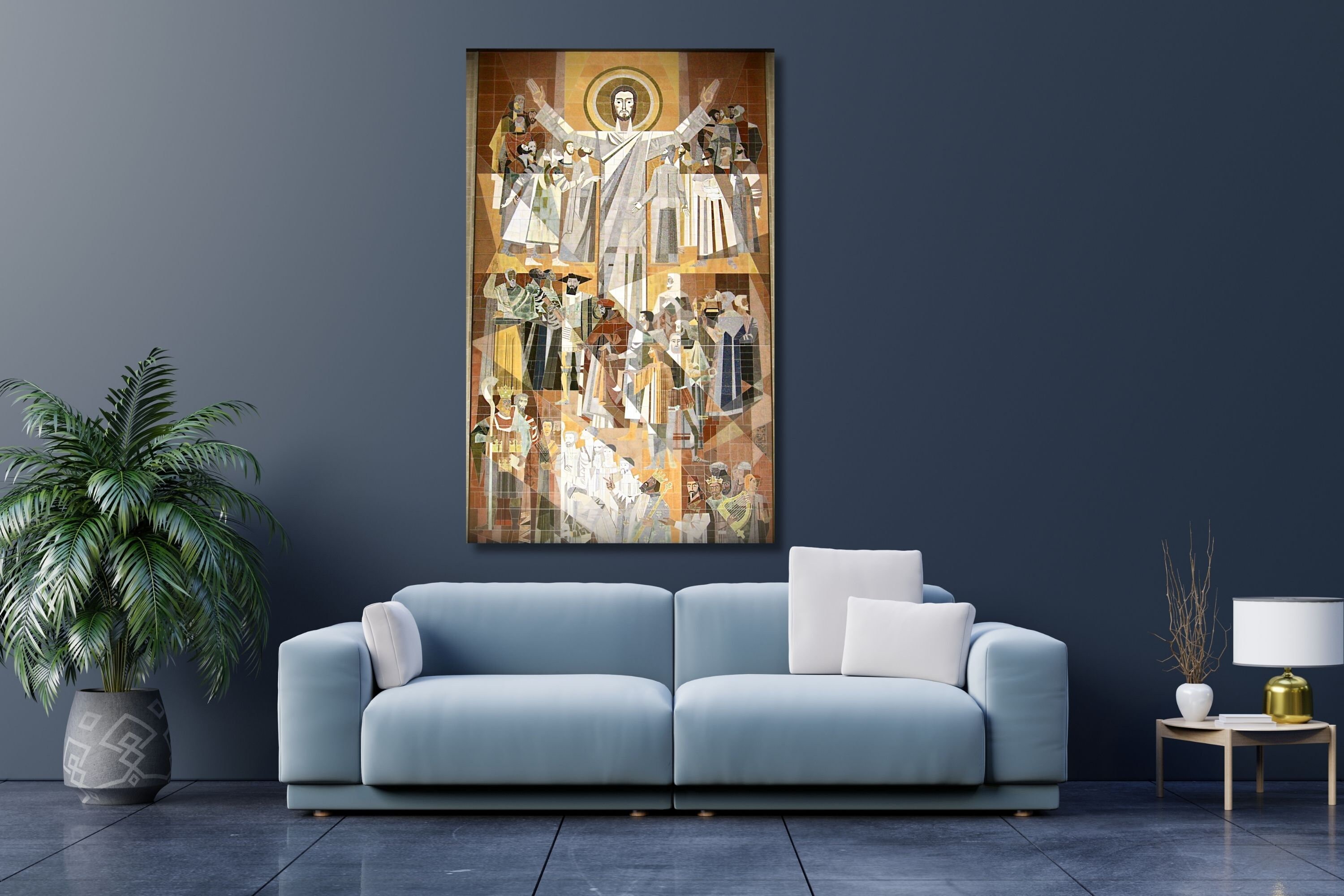 Touchdown Jesus Poster Print Art, Touchdown Jesus Canvas Wall Art ...