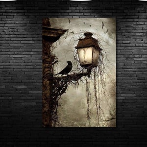Bird on a Lantern,arthur Rackham Print,dark Night Crow,cozy Decor ...