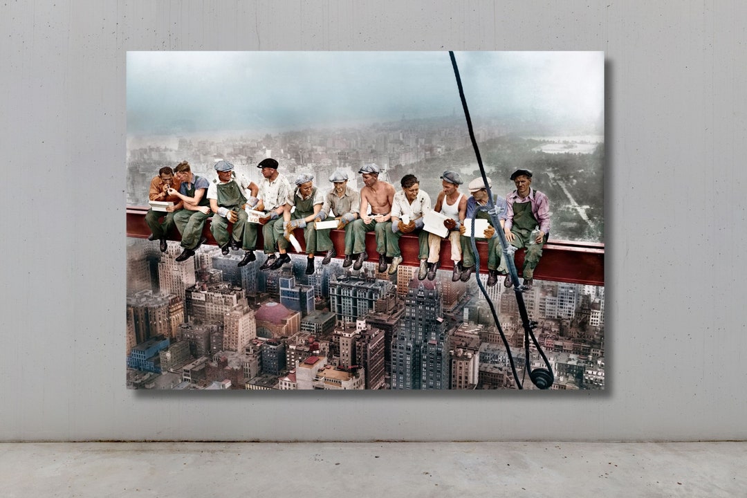 Lunch Atop A Skyscraper Poster, Famous Photo Print From 1932, Lunch on ...