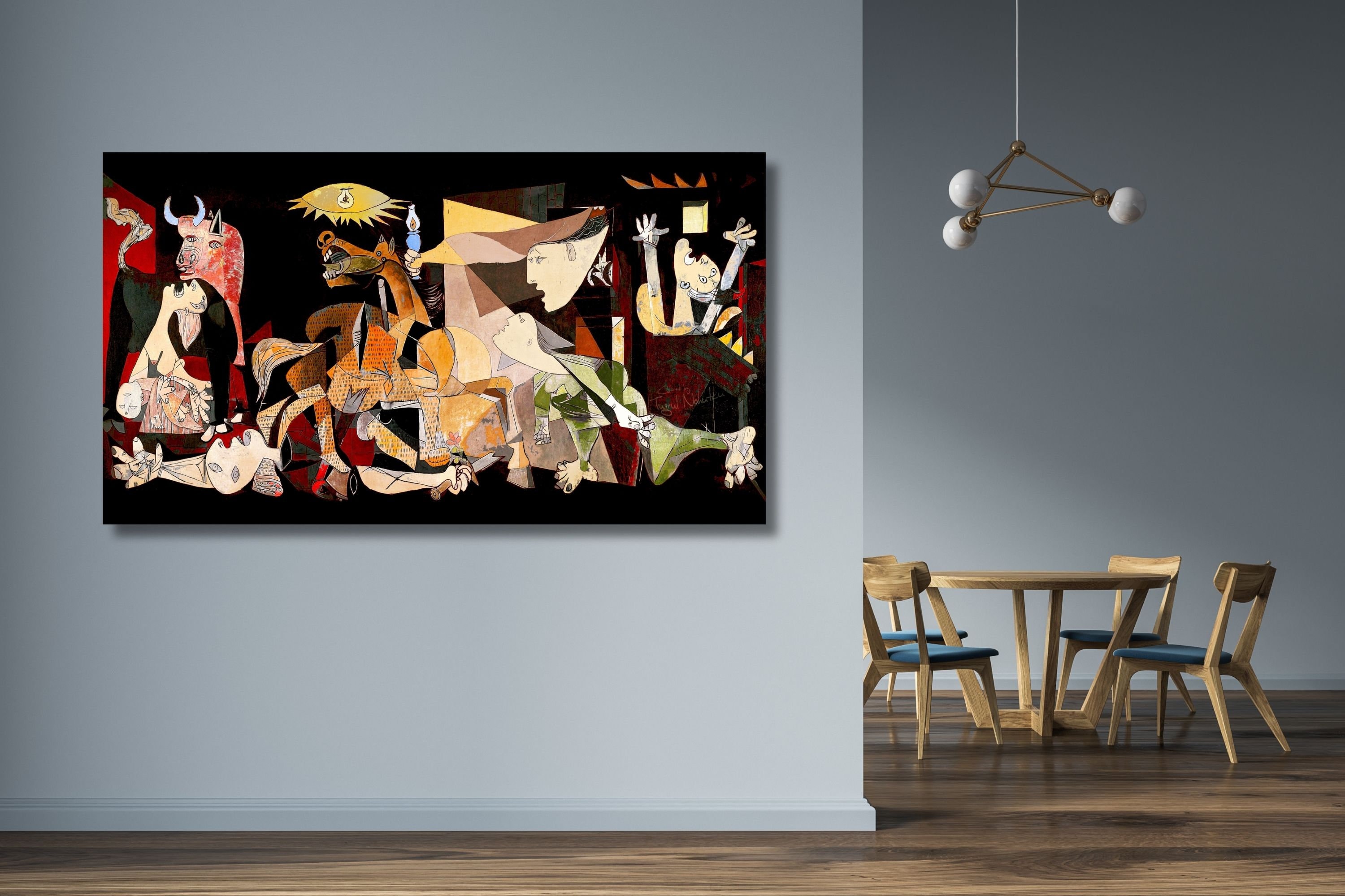 Pablo Picasso Print Guernica on Canvas Pablo Picasso Guernica - Etsy