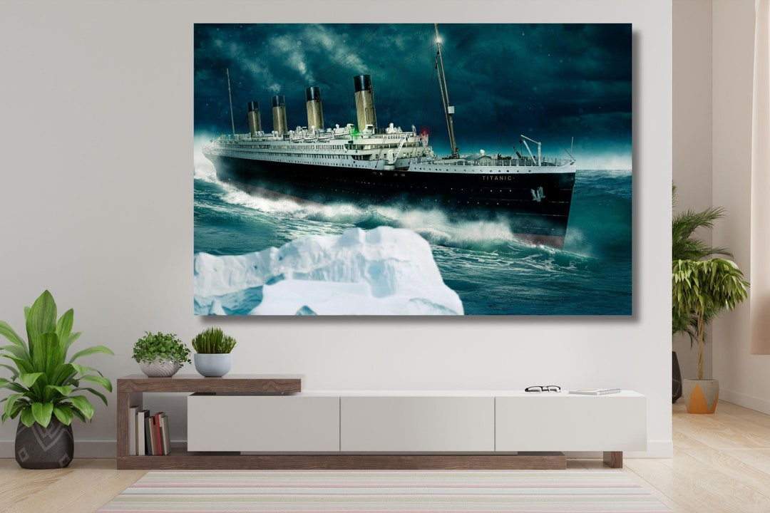 Titanic Canvas Wall Art, Titanic Print on Canvas,titanic Livingroom ...