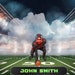 Football Field - Add Your Own Custom Football Player, Background ...