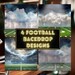 4 Football Backdrops - Photography | Football Background | Photoshop ...
