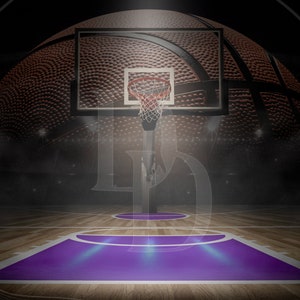 Basketball Backdrop for Team Photo, Sublimation, Photoshop Template ...