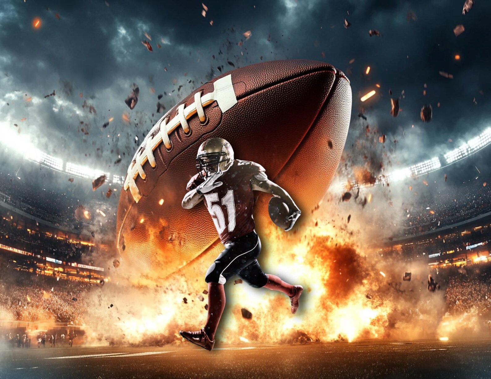 Football Stadium Backdrop: Smoke and Lights PNG (digital Download) - Etsy