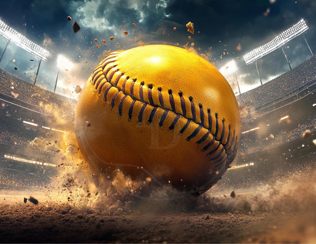 Softball Digital Backdrop PNG – Sports Photography Background for ...