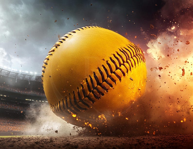 Softball Digital Backdrop PNG – Sports Photography Background for ...