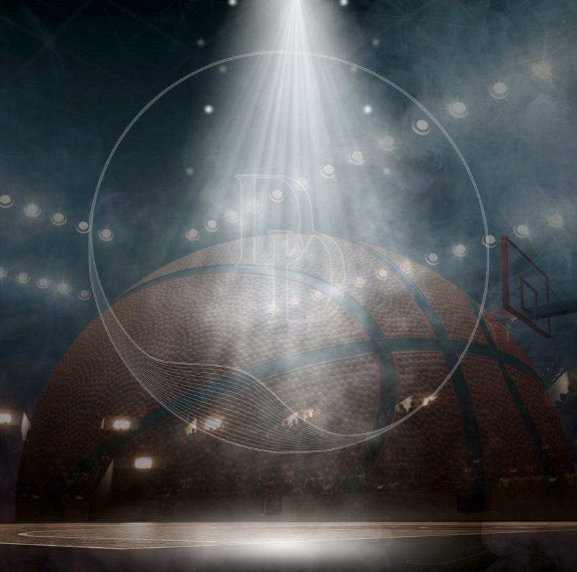 Basketball Backdrop for Team Photo, Sublimation, Photoshop Template ...