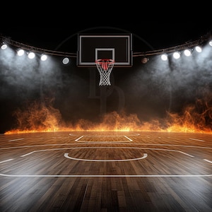 Basketball Court Photography Backdrop: High-resolution Sports ...