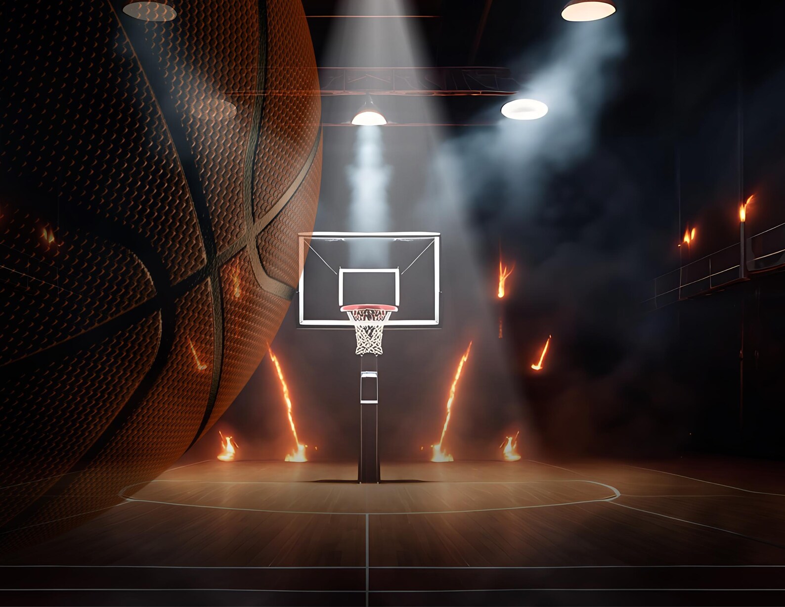High-resolution Basketball Court Photography Backdrop (digital PNG) - Etsy