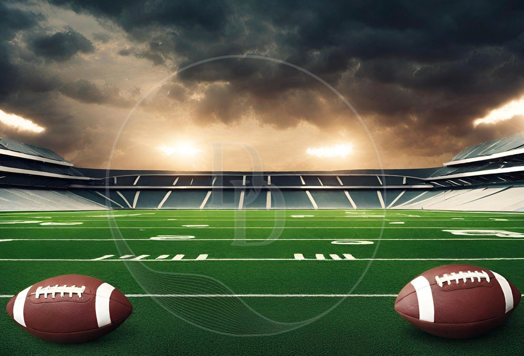 Beautiful Football Stadium Field Background, Football Field Backdrop ...