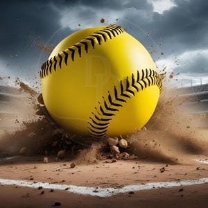 Softball Digital Backdrop Design PNG | Instant Digital Download - Etsy