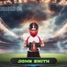 Football Field Add Your Own Custom Football Player, Background Stadium ...