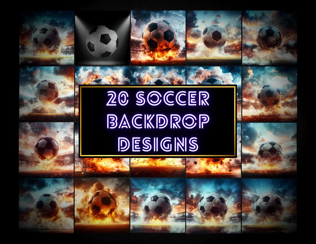 Soccer Field Digital Backdrops Bundle - | Soccer Backgrounds ...