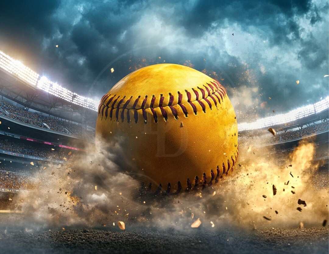 Softball Backdrop PNG - Photography Backdrop | Softball Backdrop Design ...