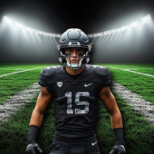 Football Field Digital Backdrop: High-resolution Stadium Design ...