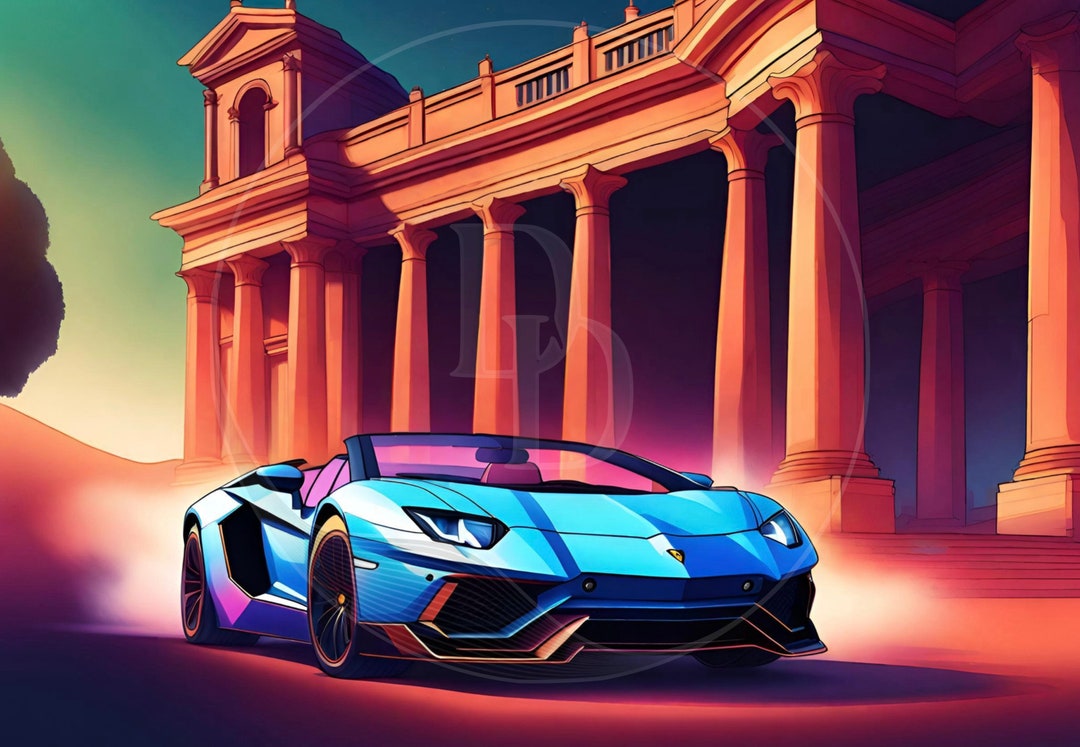 Lambo Printable Wall Art Digital Download - Etsy