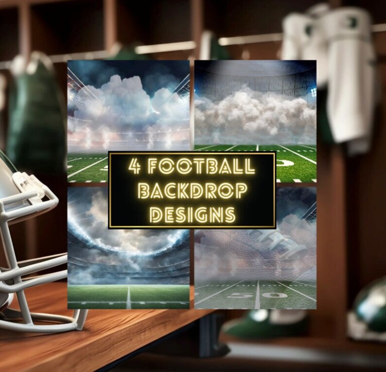 4 Football Backdrops Photography Football Background Photoshop ...