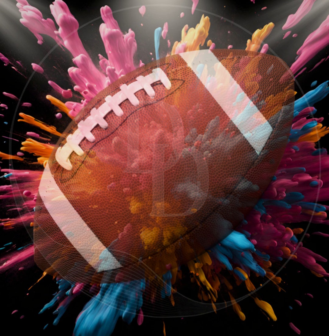 Colorful Football PNG Backdrop: Sports Photo (high-resolution Download ...
