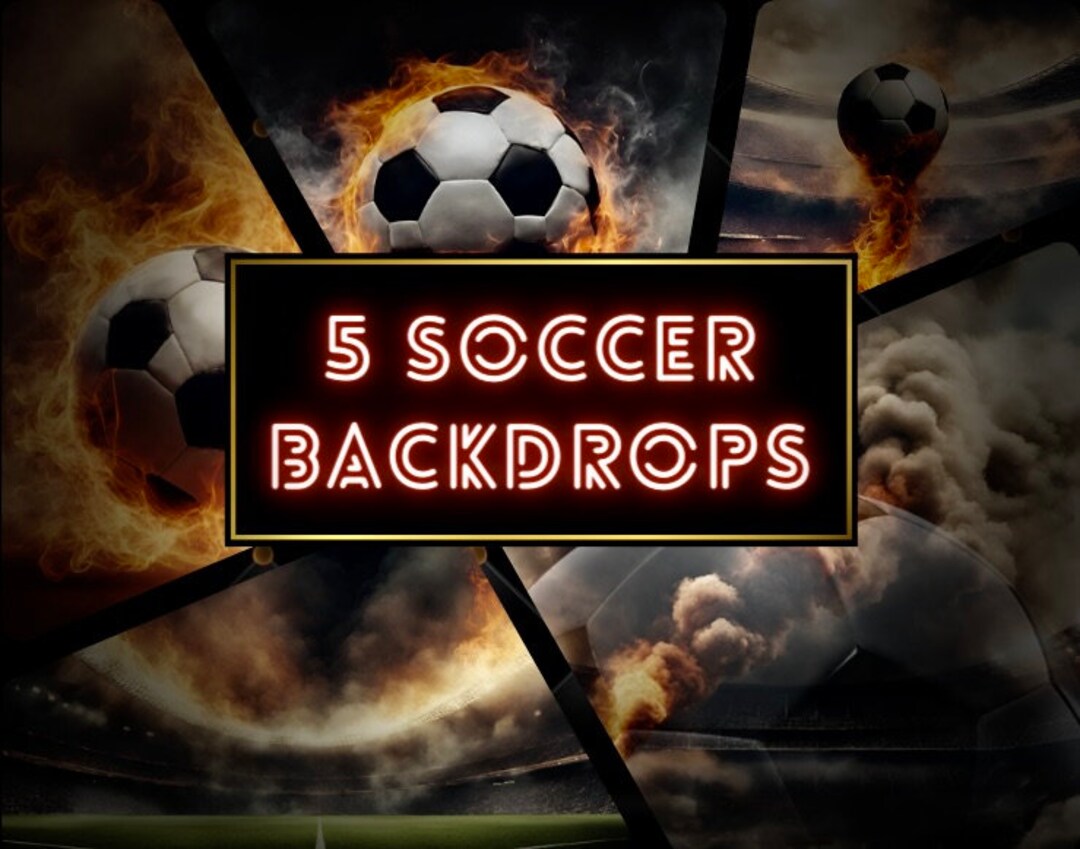 Soccer Photo Backdrops: Sports Photography Backgrounds (digital ...
