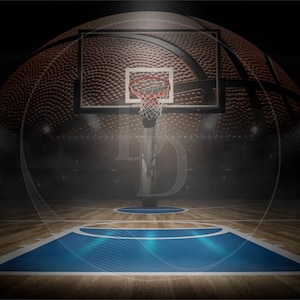Basketball Backdrop for Team Photo, Sublimation, Photoshop Template ...