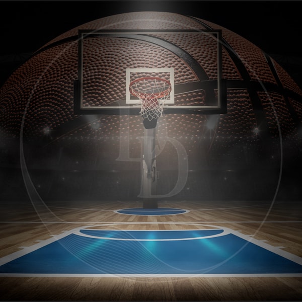Basketball Backdrop - Etsy