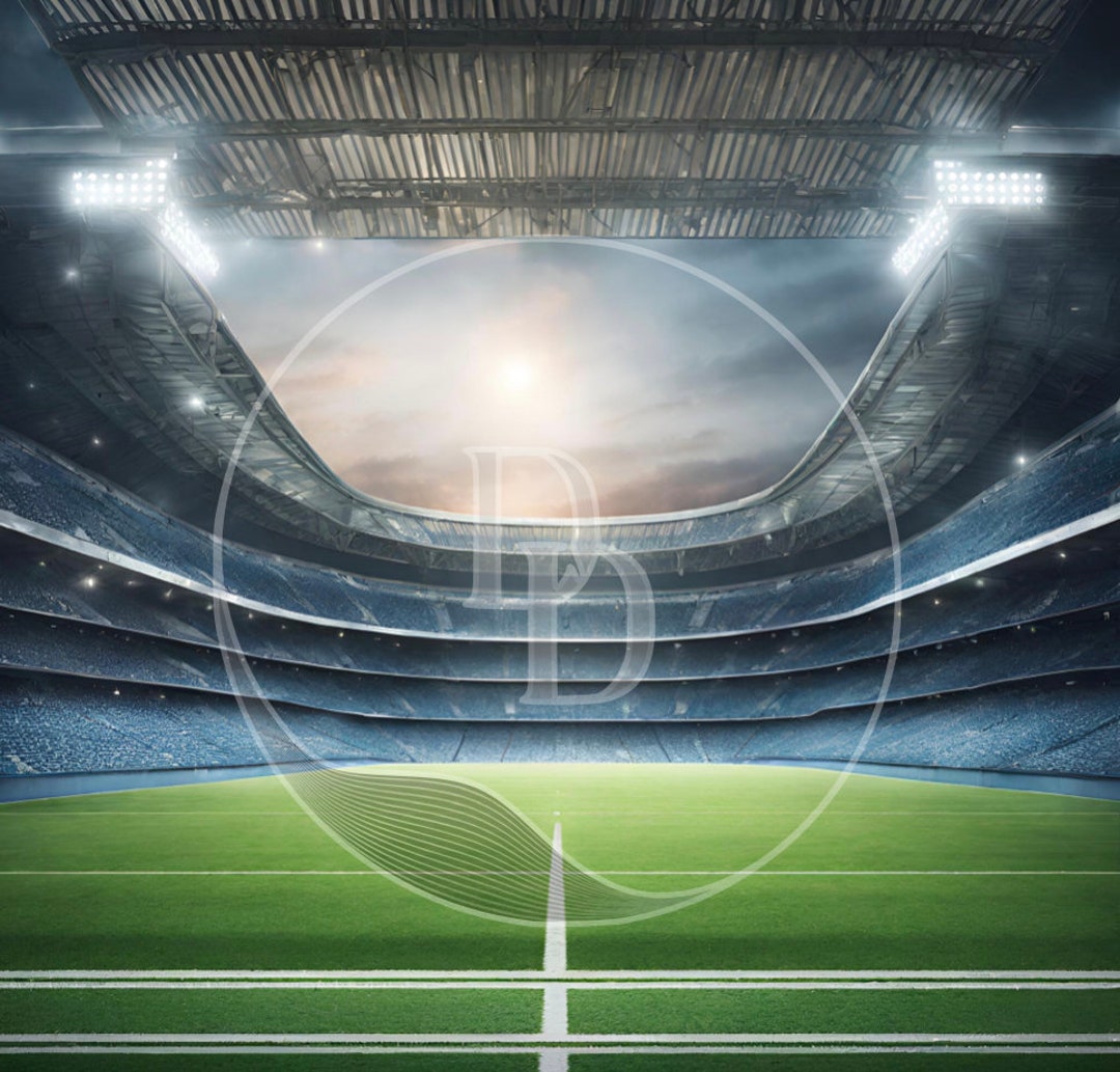 Football Stadium and Field Background PNG, Football Field Backdrop With ...