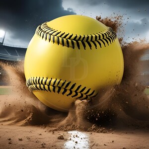 Softball Digital Backdrop | Instant Digital Download PNG - Etsy