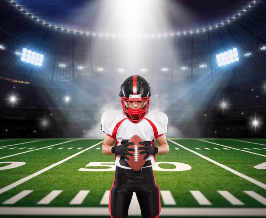 Football Stadium Background: Smoke & Spotlights (digital Download) - Etsy
