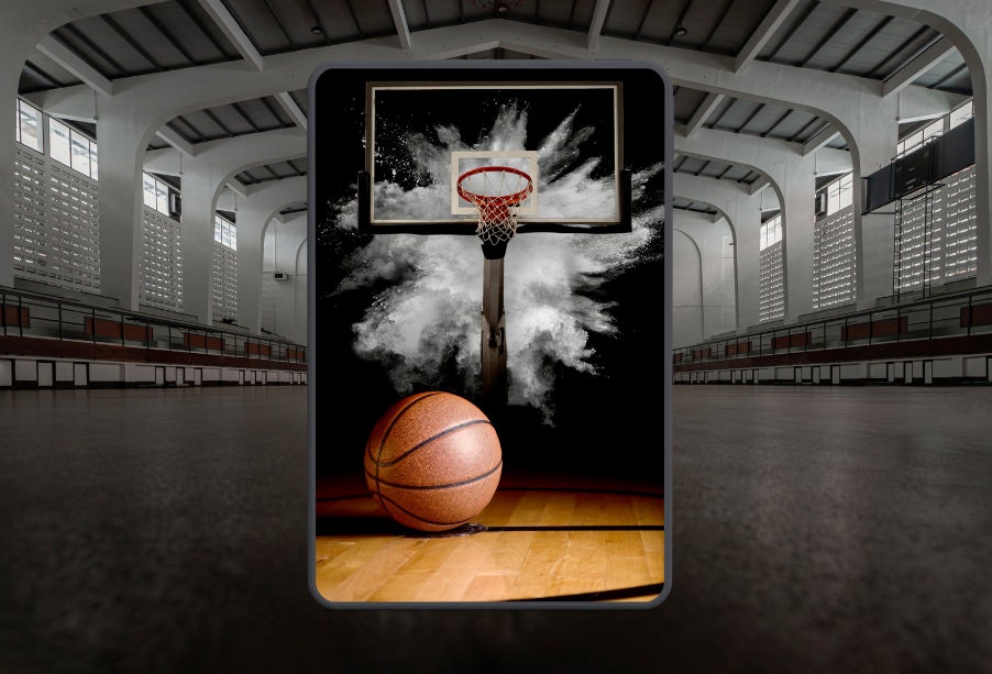 Basketball Digital Backdrop, Photography, Photoshop Backdrop ...