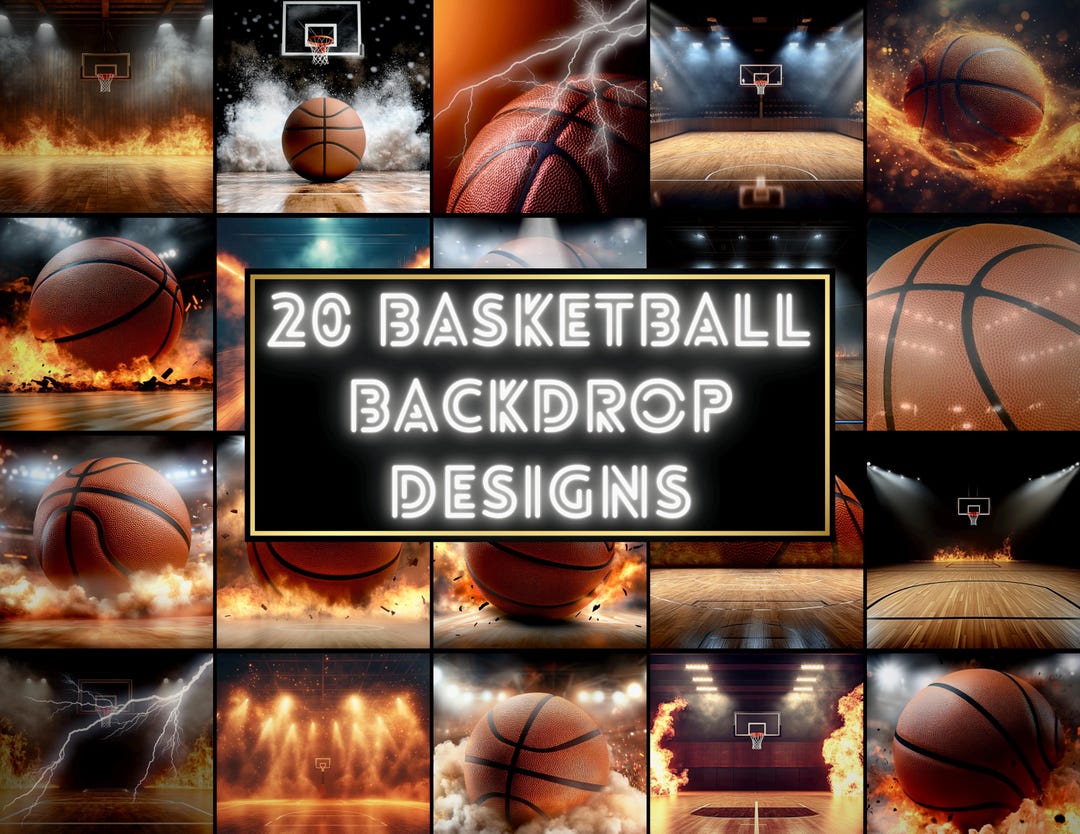Basketball Backdrops Bundle | Basketball PNG | Photoshop Background ...