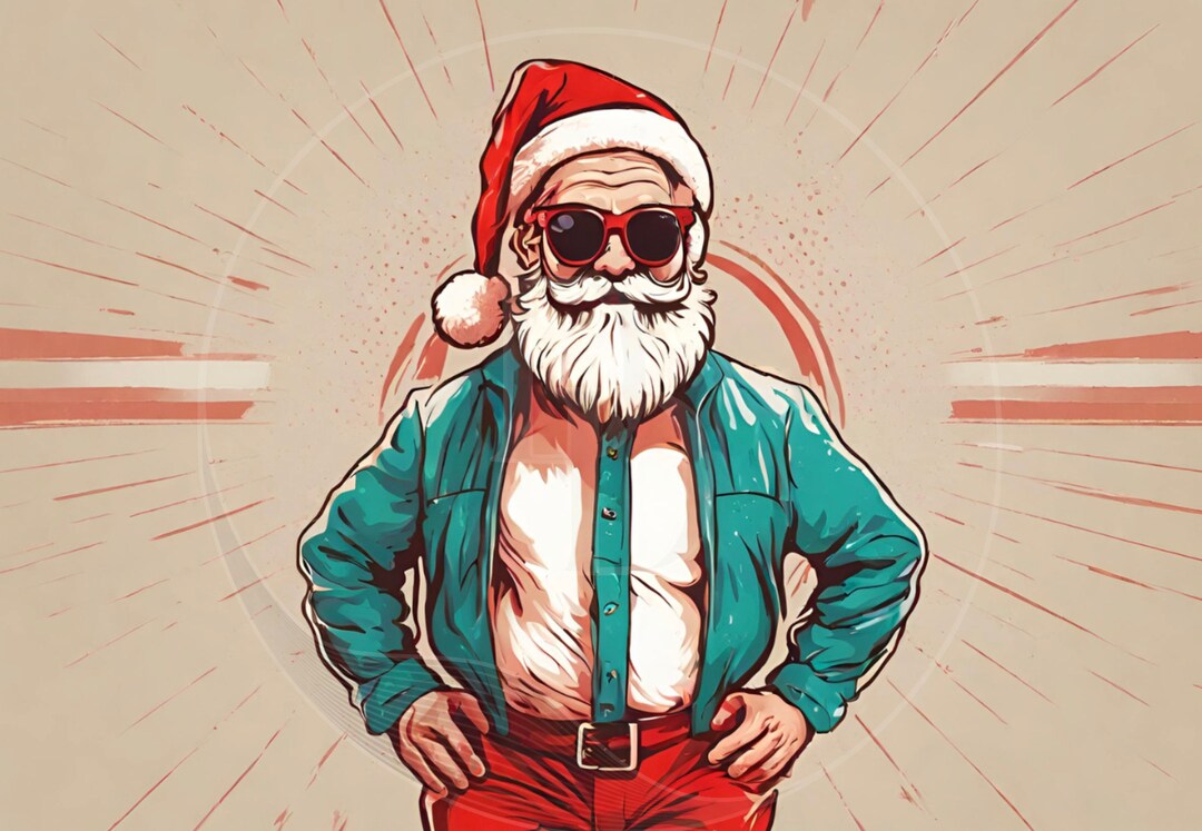 Santa Christmas Backdrop, Winter Background, Holiday Backdrop Overlay ...