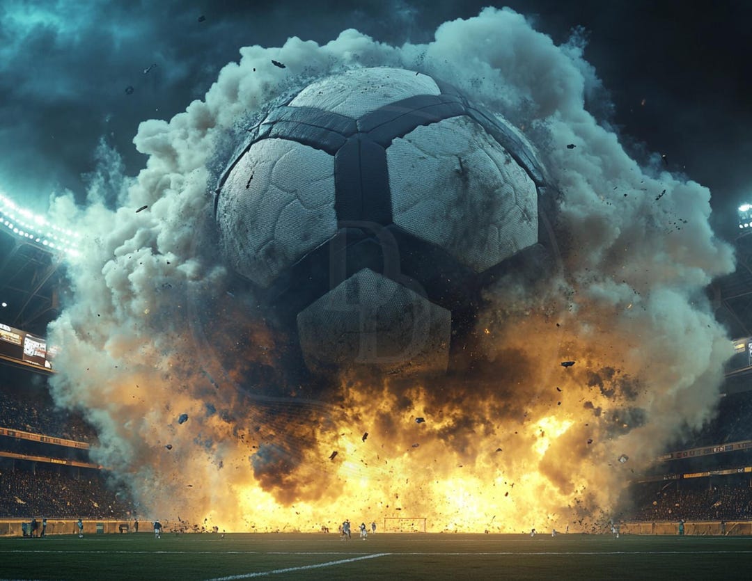 Soccer Explosion Photography Backdrop: Sports Photo PNG (digital ...